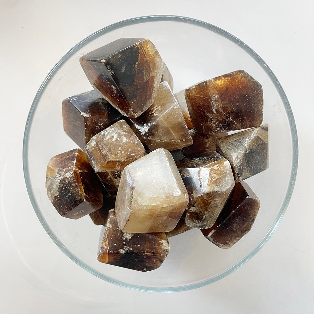 Honey Caramel Calcite with Inclusions | Good Omen