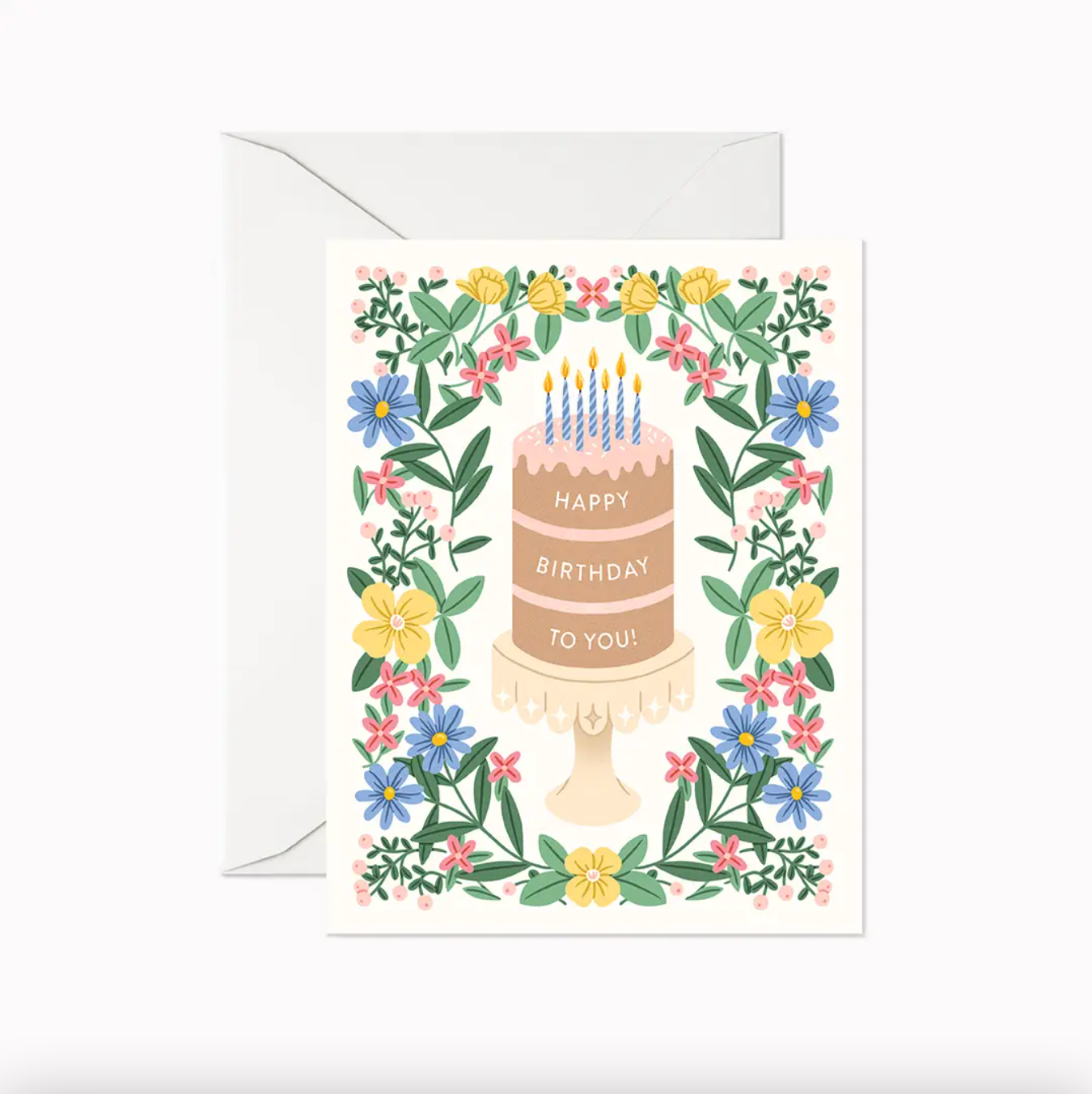 Happy Birthday To You Cake Note Card | Good Omen